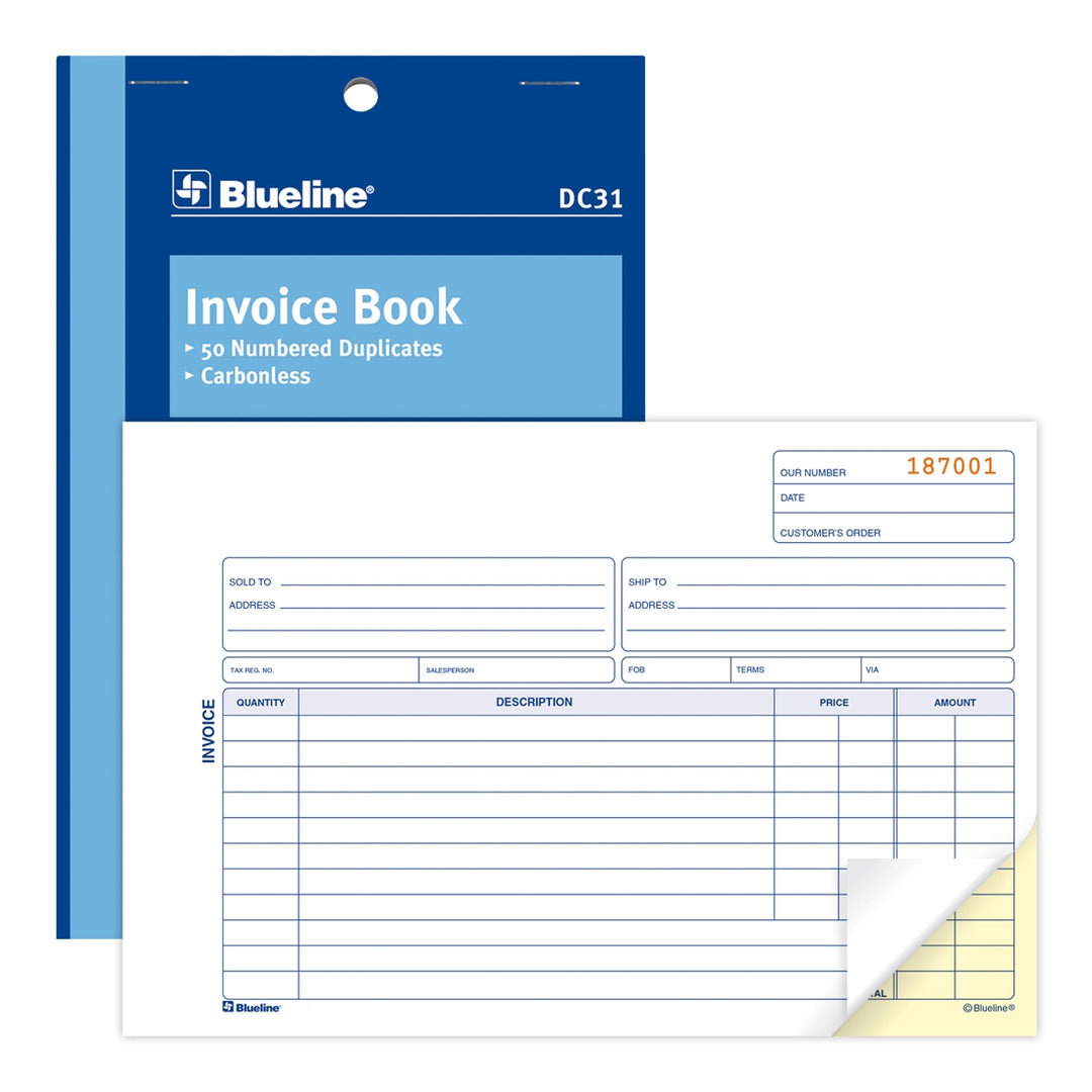Invoices Book, DC31 - Blueline – Blueline CDA
